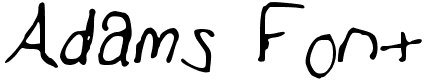 Adams Font Fonte | Visualizar