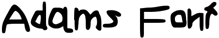 Adams Font Fonte | Visualizar
