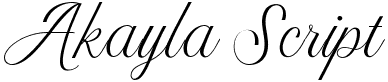 Akayla Script Fonte | Visualizar