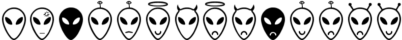 Alien Faces ST Fonte | Visualizar