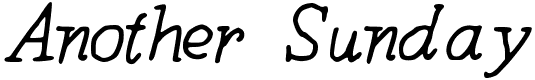 Another Sunday Fonte | Visualizar