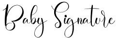 Baby Signature Fonte | Visualizar