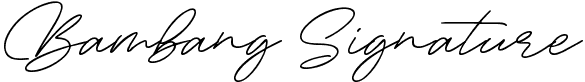 Bambang Signature Fonte | Visualizar