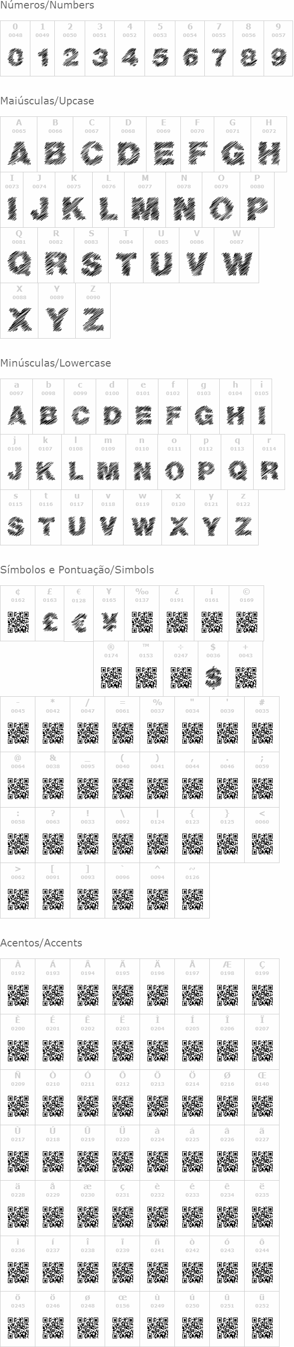 Basic Scratch Fonte | Visualizar