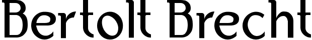 Bertolt Brecht Fonte | Criar Logotipo