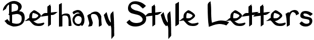 Bethany Style Letters Fonte | Visualizar