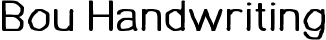 Bou Handwriting Fonte | Visualizar