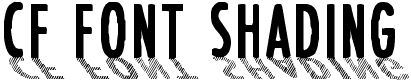CF Font Shading Fonte | Visualizar
