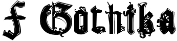F Gothika Fonte | Visualizar