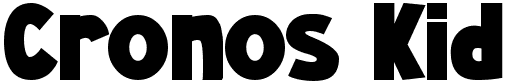 Cronos Kid Fonte | Visualizar