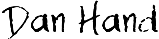 Dan Hand Fonte | Visualizar