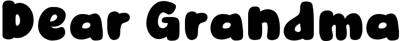 Dear Grandma Fonte | Visualizar