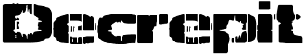 Decrepit Fonte | Visualizar