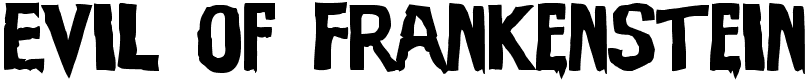 Evil of Frankenstein Fonte | Visualizar
