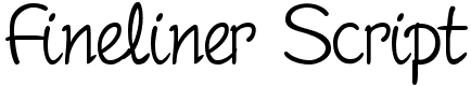 Fineliner Script Fonte | Visualizar