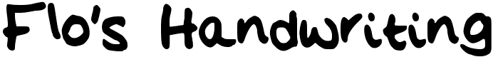 Flo's Handwriting Fonte | Visualizar