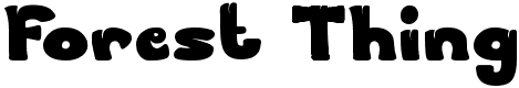 Forest Thing Fonte | Visualizar