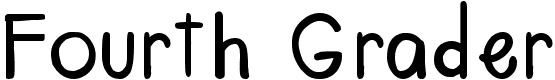 Fourth Grader Fonte | Visualizar