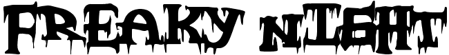 Freaky Night Fonte | Visualizar