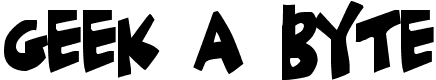 Geek a Byte Fonte | Visualizar
