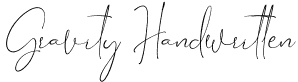 Gravity Handwritten Fonte | Visualizar