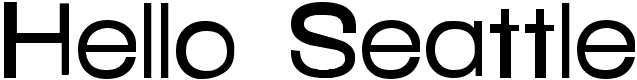Hello Seattle Fonte | Visualizar