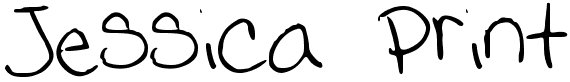 Jessica Print Fonte | Visualizar