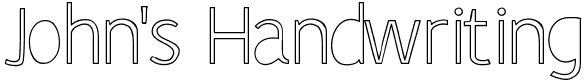 John's Handwriting Fonte | Comentário