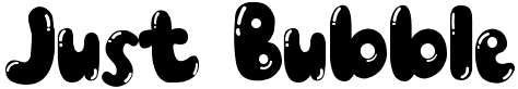 Just Bubble Fonte | Visualizar