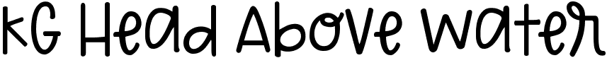 KG Head Above Water Fonte | Visualizar