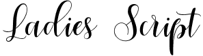 Ladies Script Fonte | Visualizar