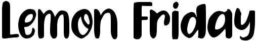 Lemon Friday Fonte | Visualizar