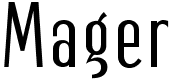 Mager Fonte | Visualizar