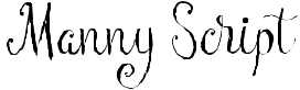 Manny Script Fonte | Visualizar