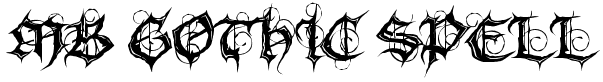 MB Gothic Spell Fonte | Visualizar
