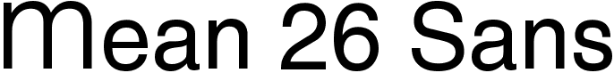 Mean 26 Sans Fonte | Visualizar
