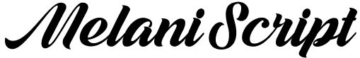 Melani Script Fonte | Visualizar