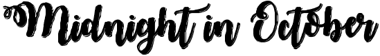 Midnight in October Fonte | Visualizar