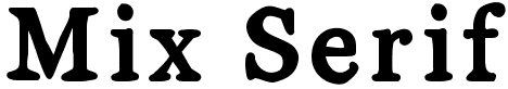 Mix Serif Fonte | Visualizar