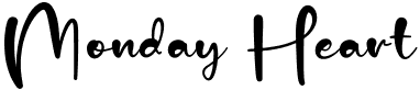 Monday Heart Fonte | Visualizar