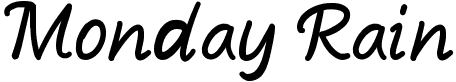 Monday Rain Fonte | Visualizar