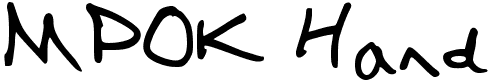 MPOK Hand Fonte | Visualizar