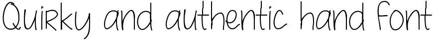 MRF Quirky and authentic hand font Fonte | Visualizar
