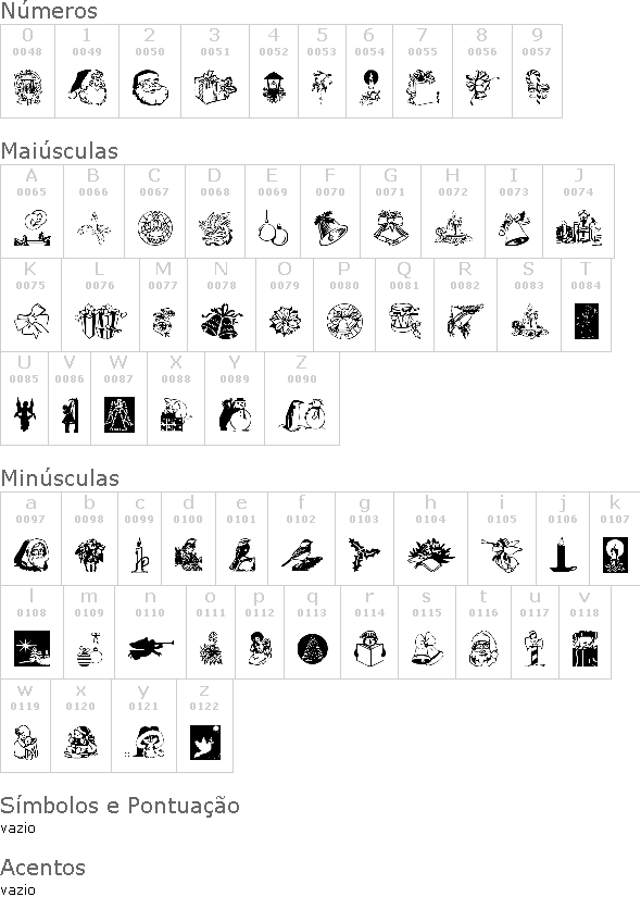 Noel Dingbats Fonte | Visualizar
