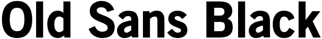 Old Sans Black Fonte | Visualizar