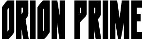 Orion Prime Fonte | Visualizar