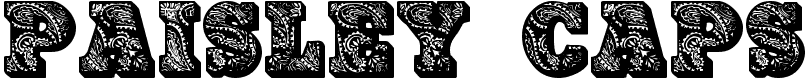 Paisley Caps Fonte | Visualizar