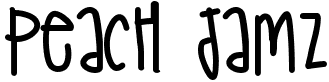 Peach Jamz Fonte | Visualizar