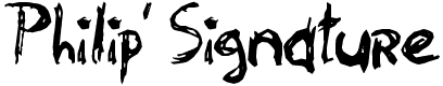 Philip' Signature Fonte | Visualizar