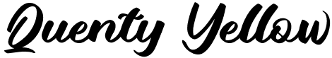 Quenty Yellow Fonte | Visualizar